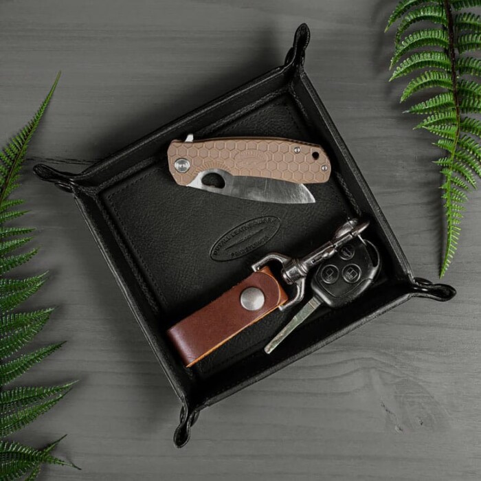 Leather Valet Tray • Handcrafted in the USA • Duvall Leather