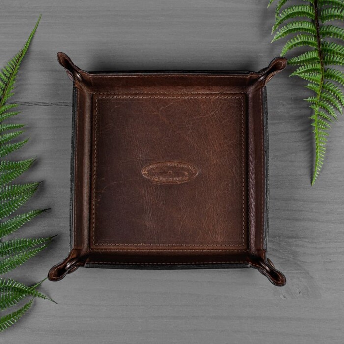 Leather Valet Tray • Handcrafted in the USA • Duvall Leather